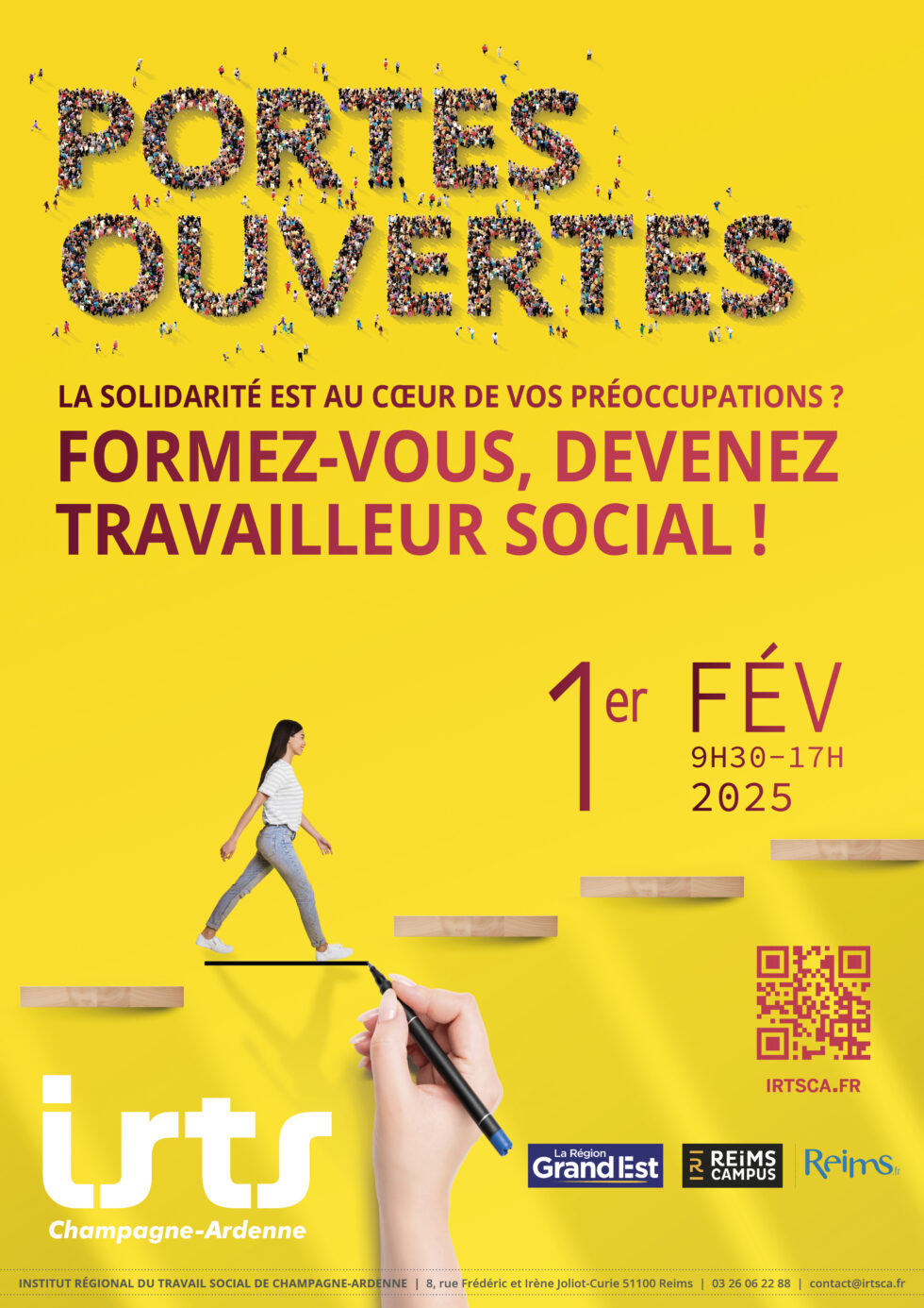 Journées Portes Ouvertes 2025 - IRTS Champagne-Ardenne Journées Portes Ouvertes 2025 - IRTS Champagne-Ardenne